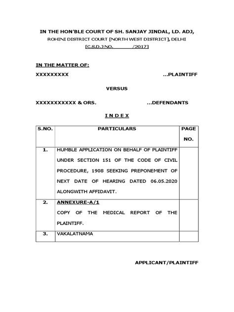 Preponement Pdf Affidavit Government