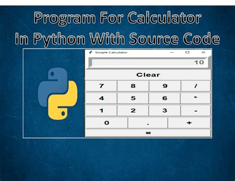 Simple Calculator In Python With Source Code At Francis Seal Blog