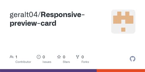 Github Geralt04responsive Preview Card