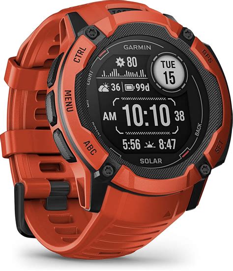 Garmin Instinct X Solar Large Rugged Gps Smartwatch Built In Sports Apps And Health