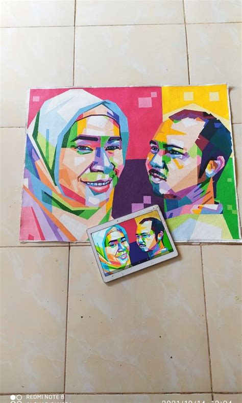 Lukisan Pop Art Wpap Desain And Kerajinan Tangan Karya Seni Di Carousell