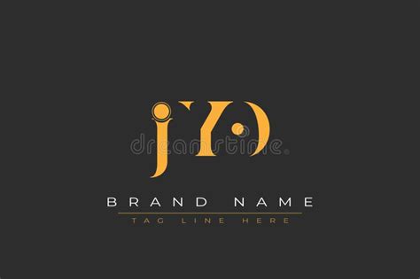 Jyo Abstract Letter Logo Design Stock Vector Illustration Of