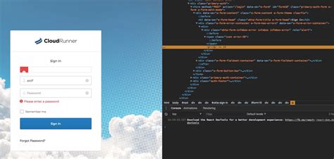 Partial Error Message Placeholder Appears After Clicking Sign In With