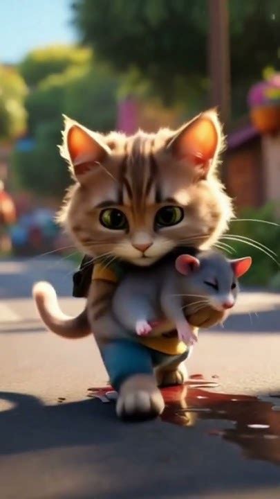 Cat And Mouse Ai Animals Youtubeshorts Trending Cat Viralshorts