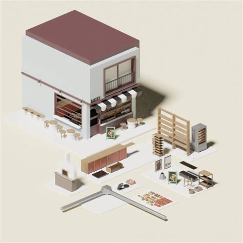 3d Model Bakery Toffu Co