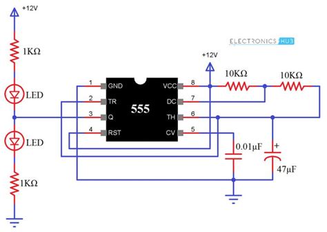 555 Timer Ic Testing Circuit And Its Working