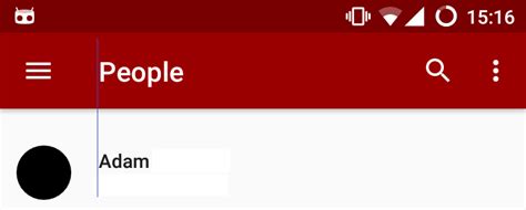 Android Align Toolbar Title And Searchview With List Content With