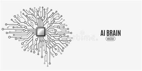 Glowing Cyber Brain With Cpu For Neural Networks Design Artificial Glowing Cyber Brain With Cpu For Neural Networks Design Artificial