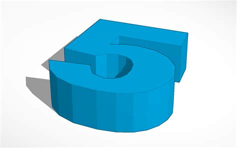 3d Design Number 5 Tinkercad