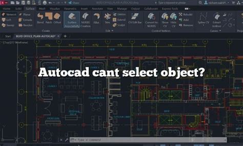 Autocad Cant Select Object