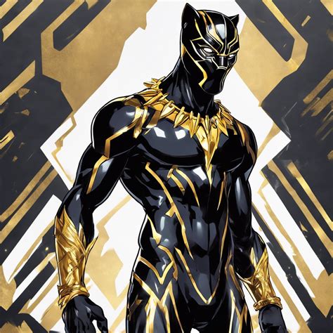 Black Panther Dressed In All Gold Fanart