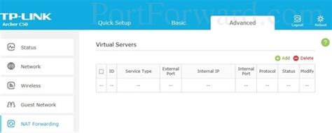 Simple TP Link Archer C Router Port Forwarding
