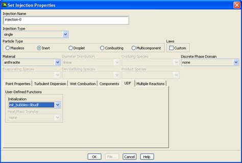 Ansys Fluent 120 Udf Manual 646 Hooking Definedpminjectioninit Udfs