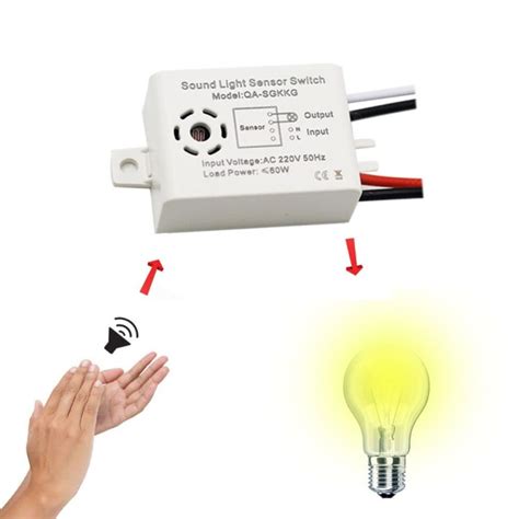 Toolstar 220v Sound Voice Sensor Light Switch Automatic On Off Sound Light Controlled Voice