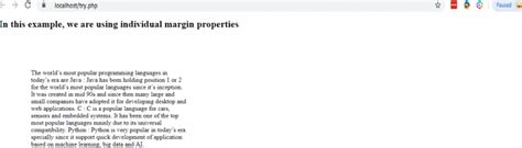 Css Margin How To Set Margin For Individual Sides In Css