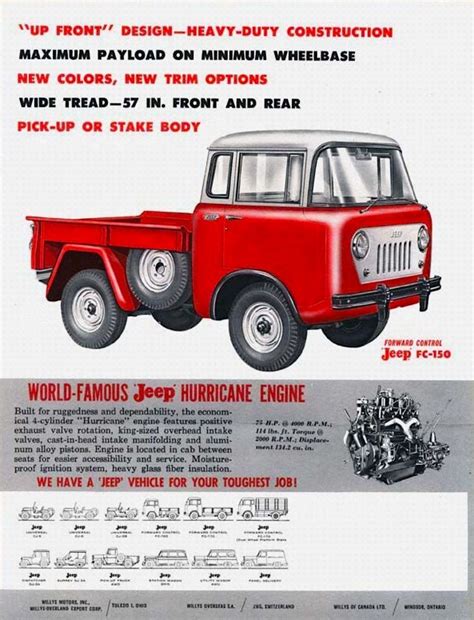For Sale A 1962 Willys Jeep Forward Control Fc 150
