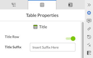 Set Table Properties Support Center