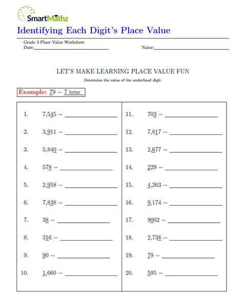 Apple Place Value Worksheet Free Printable Digital And Pdf