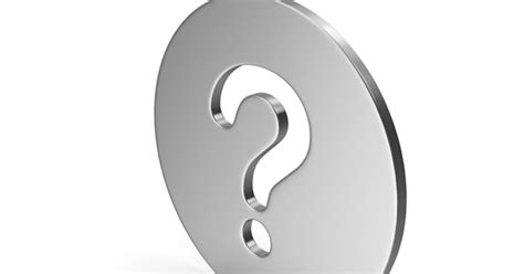 Silver Circular Question Mark Symbol 3d Incl Silver And Question Mark
