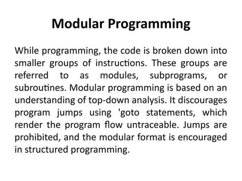 Structured Programming And Programming Methodologiespptx Programming