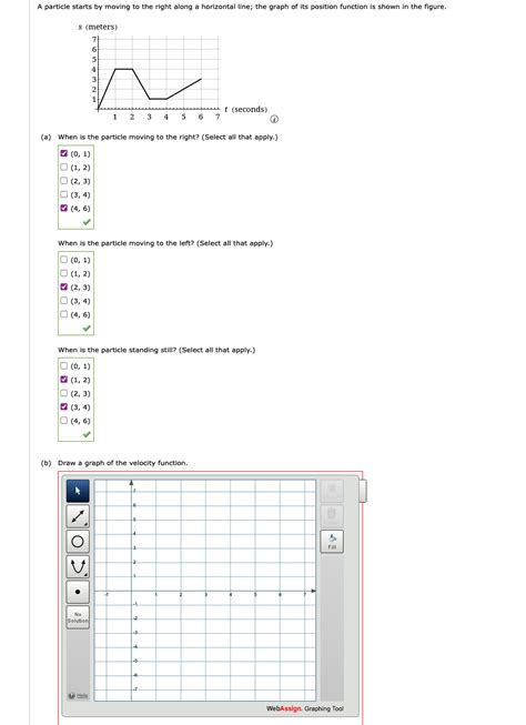 solved a particle starts by moving to the right along a