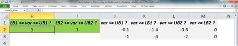 Excel Solver Is There A Way To Iterate Over Changing Variables Stack Overflow