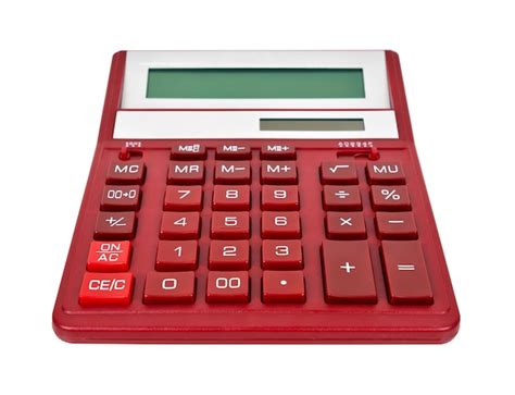Premium Photo Red Calculator