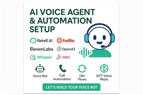 Ai Voice Agent Retell Ai Twillo Elevenlab Tts Whisper Open Ai N8n Automation By Akinwande Fiverr