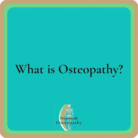 What Is Osteopathy Prime Health Osteopathy