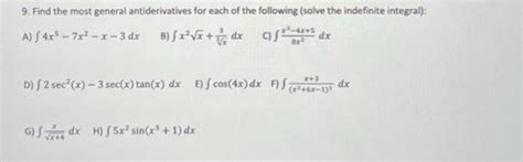 Solved Anti Derivitive Problems Id Like To Check My Steps