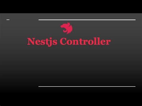 Nestjs Controllers YouTube