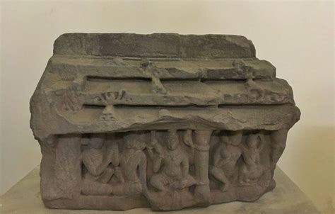 Panel Showing Varuna Seated Flanked By Seated Females On Either Side