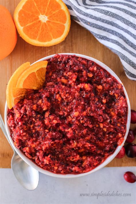 Fresh Cranberry Orange Relish
