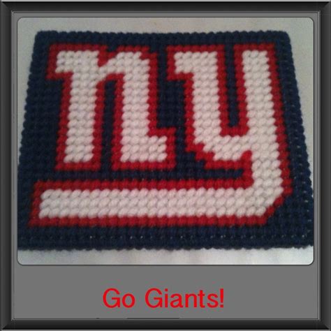 Ny Giants Crochet Pattern Coaster