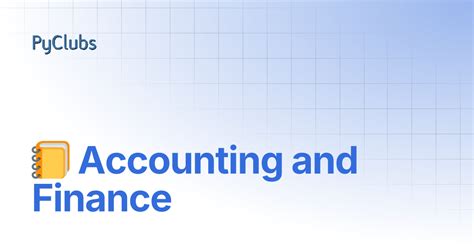 📒 Accounting And Finance Python Across All Disciplines