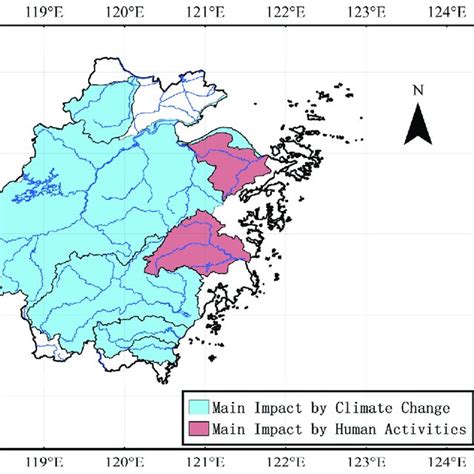 Map Of The Dominant Distribution Of Annual Streamflow In Each River Download Scientific Diagram