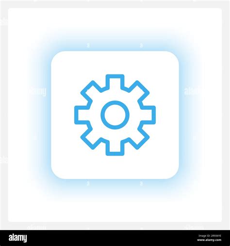 Focused Settings Button Ui Element Template Stock Vector Image And Art