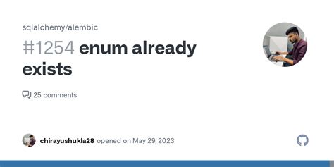 Enum Already Exists · Issue 1254 · Sqlalchemyalembic · Github