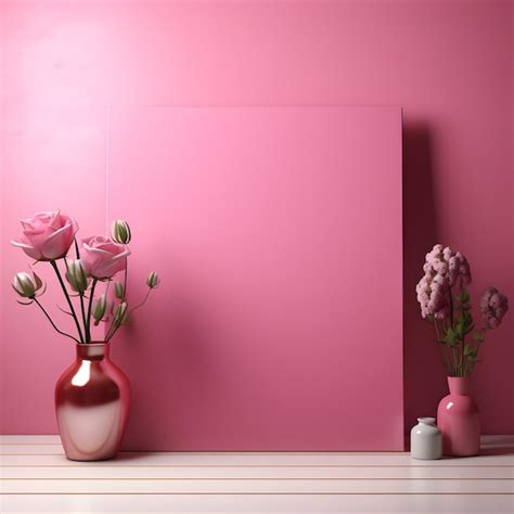 Premium Ai Image Podium In Abstract Pink Composition For The Product