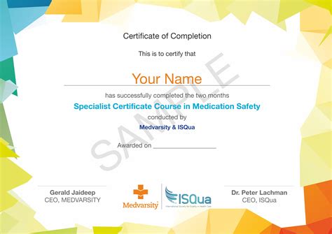 Medication Safety Certification