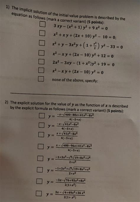 Solved Problem 3 20 Points Solve The Initial Value