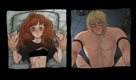 Rule 34 Arms Pinned Blonde Hair Blue Eyes Blush Boyfriend To Death