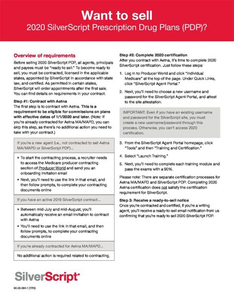 2020 Silverscript Pdp Rts Overview Flyer Garityadvantage