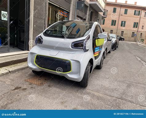 YOYO Smart Electric Mini Car Parked in the Street Editorial Photo ...