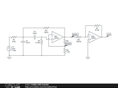 Treble With Inverter Circuitlab