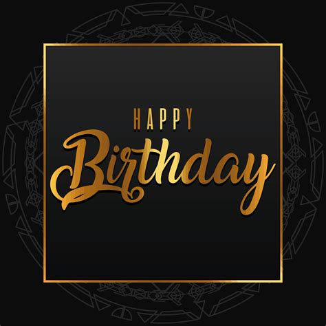 Feliz Cumpleaños Letras Doradas 6072957 Vector En Vecteezy