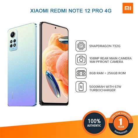 Xiaomi Note 12 Pro 4g 8GB 256GB Global Version Shopee Philippines