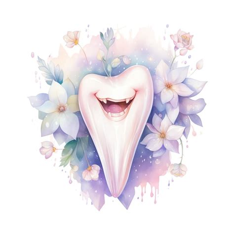 Hada Madrina Hada De Los Dientes Mundo De Cuento De Hadas Acuarela Foto Premium