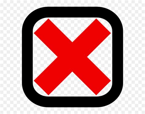 Red X Check Box Hd Png Download Vhv