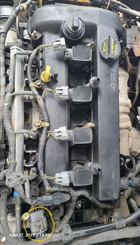 Oil In Camshaft Position Sensor And Unknown Harness Connector Need Help